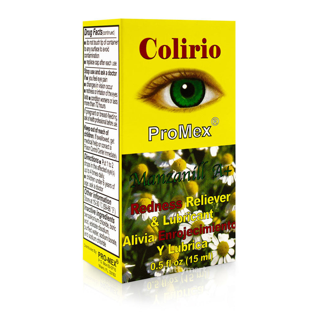 COLIRIO MANZANILLA EYE DROPS 0.5 OZ – Gonzalez Wholesale Distributor