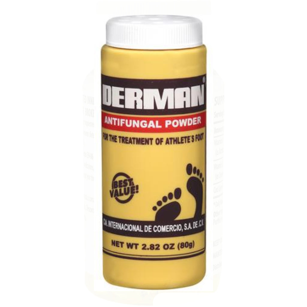 DERMAN ANTIF. POWDER 80 GM. – Gonzalez Wholesale Distributor