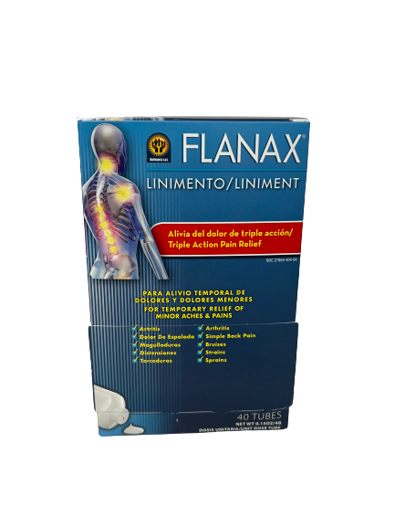 FLANAX LINIMENT DISPLAY 40 TUBES – Gonzalez Wholesale Distributor